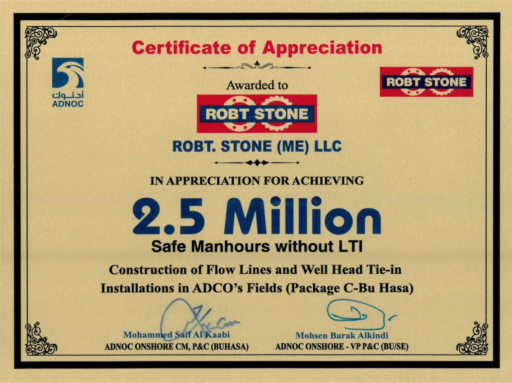 Awards & Recognitions – ROBTSTONE
