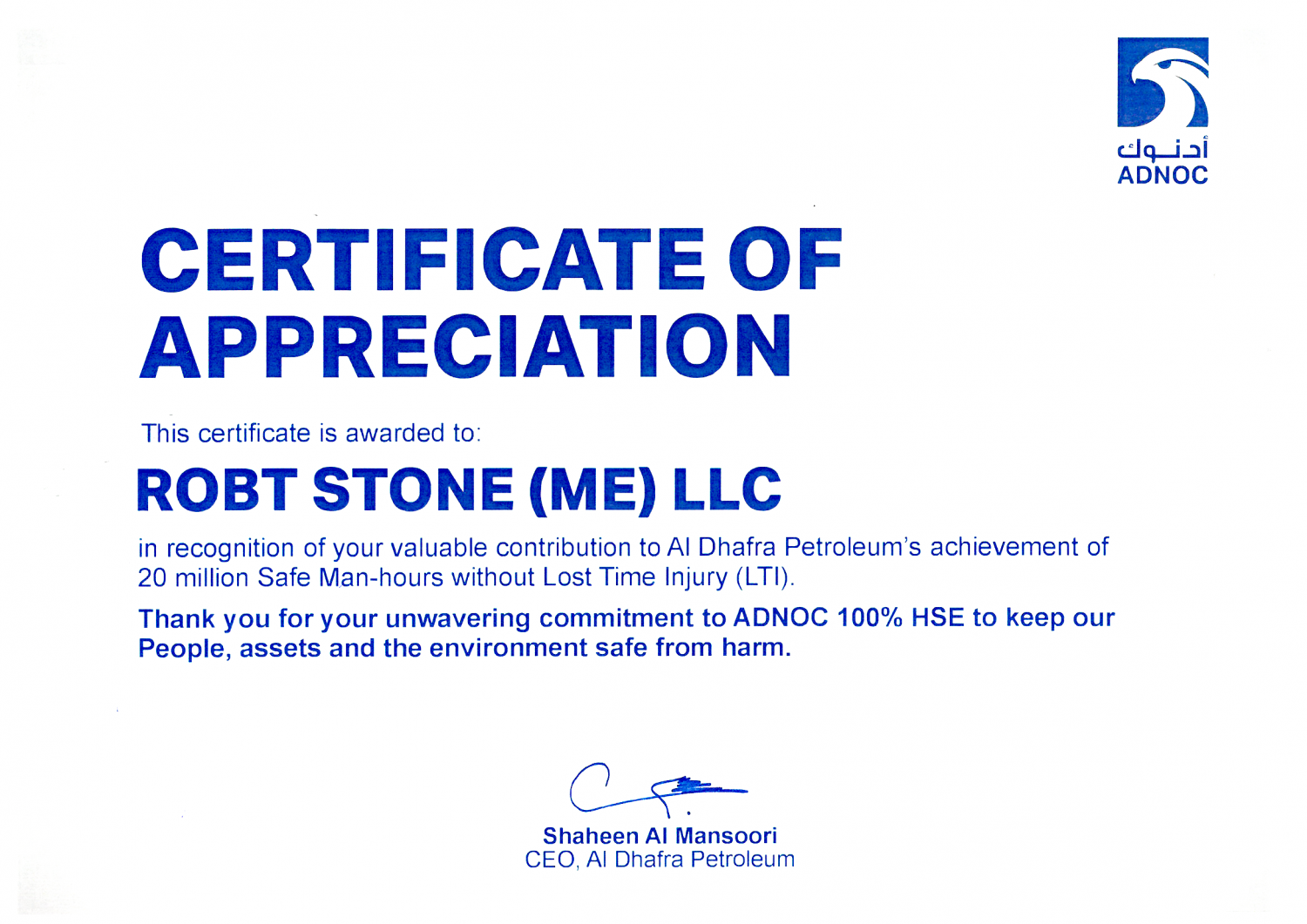 Company News – ROBTSTONE